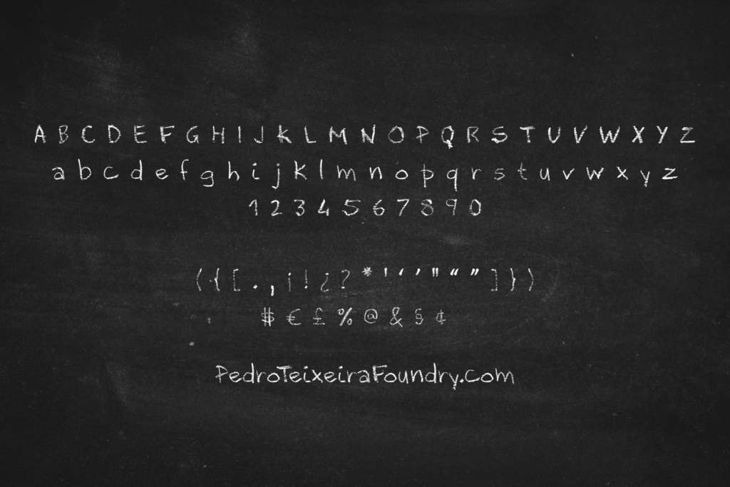 Chalk PTx Font – Pedro Teixeira Foundry